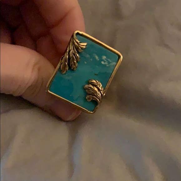 Studio Barse | Jewelry | Barse Studio Turquoise Brass Ring Size 7 ...